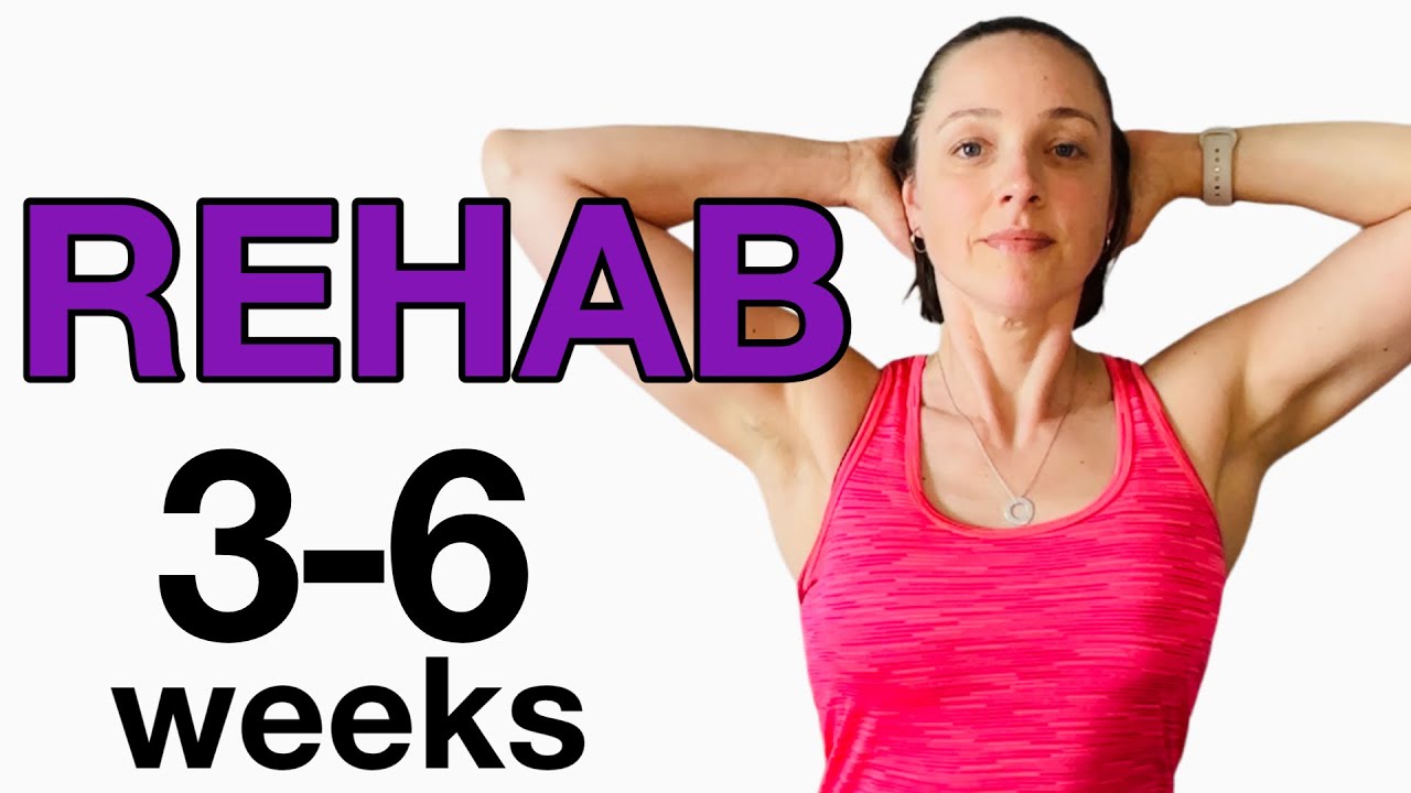 Breast Cancer EXERCISES (3-6 weeks post-surgery) - YouTube