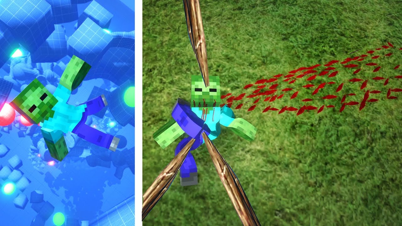 Minecraft Ragdoll Physics & Brutal Kills - Overgrowth Ragdoll Physics ...