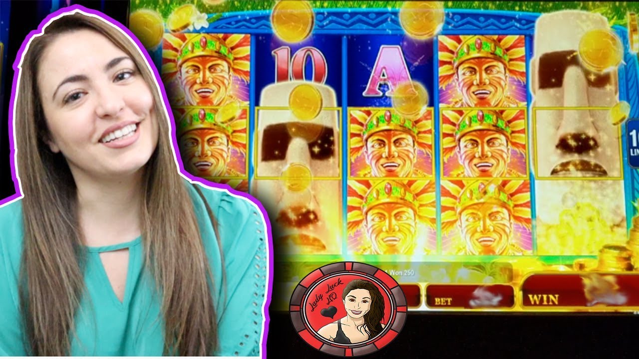 MOAI JACKPOT HANDPAY on a Slot Machine Line Hit - YouTube