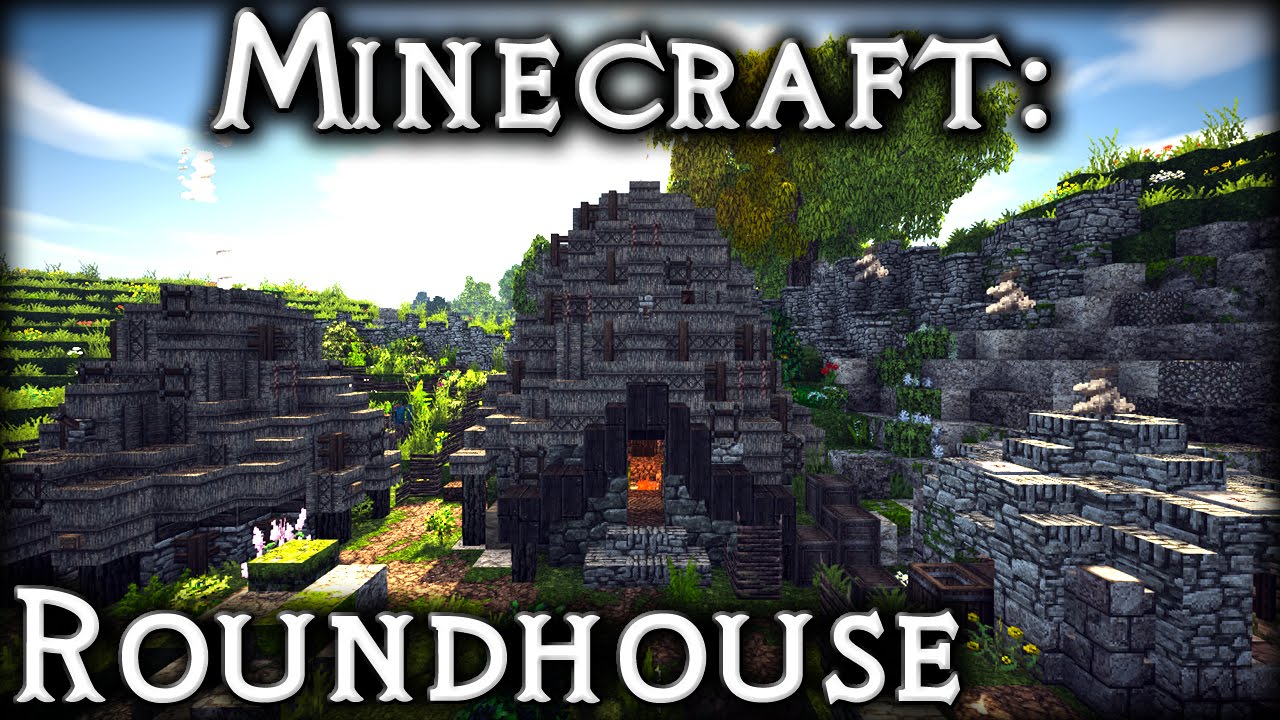 Minecraft: Celtic Roundhouse Tutorial 2 - YouTube