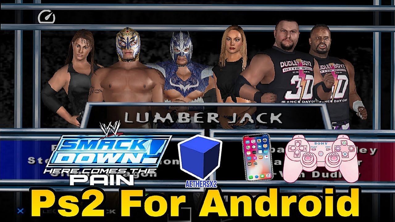 SMACK DOWN! HERE COMES THE PAIN | LUMBER JACK MATCH WWE GAMEPLAY | PS2 ...
