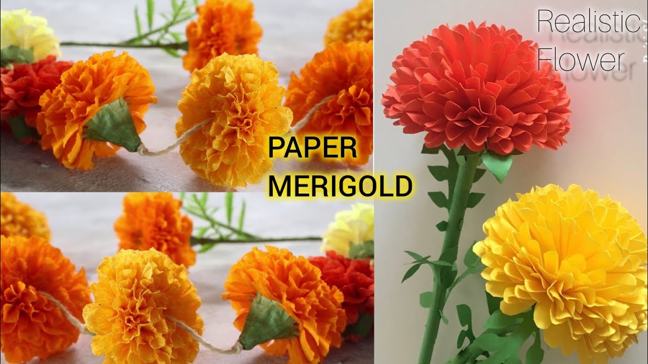 How To Make Beautiful Paper Flower l Paper Craft l DIY Easy Paper ...