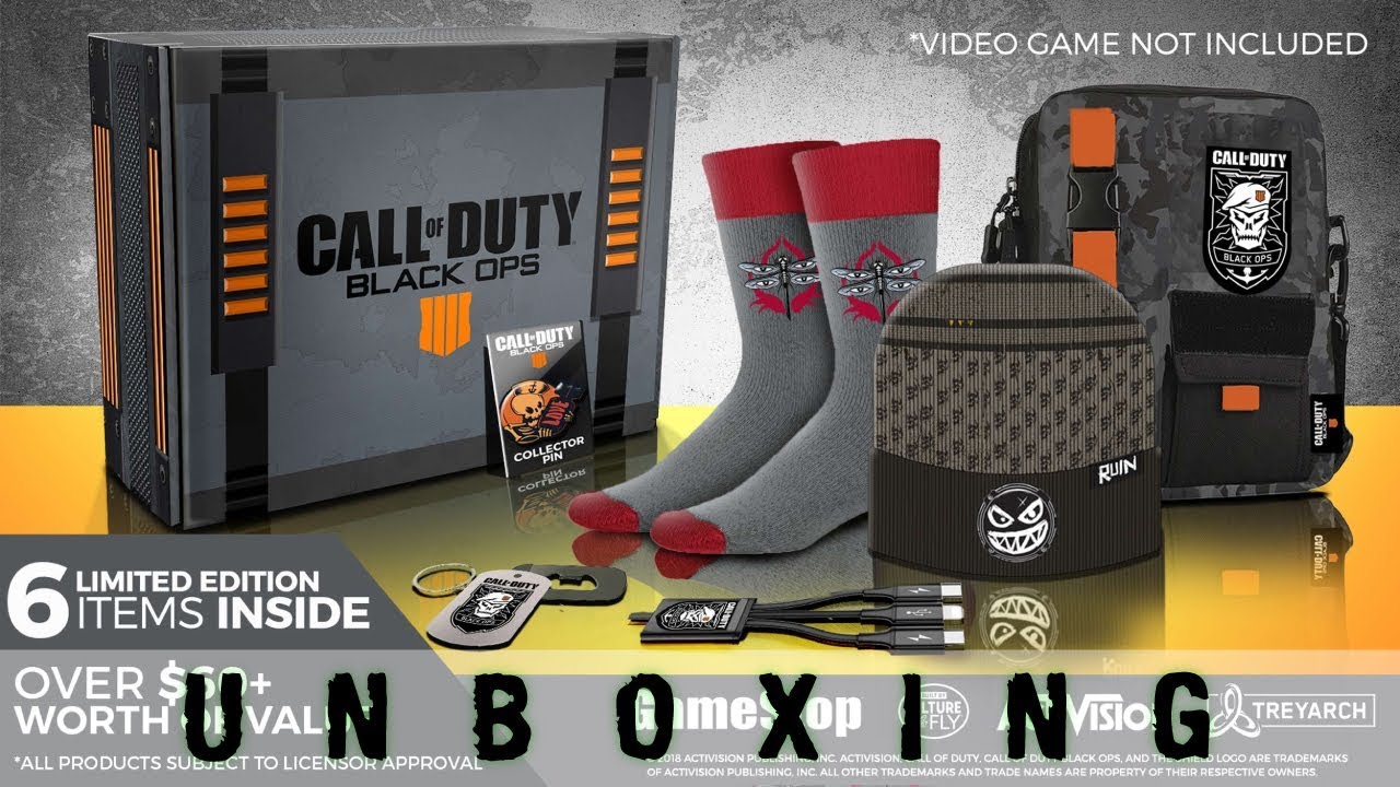 CALL OF DUTY | Black Ops 4 | Collector's Box | Unboxing!!! - YouTube