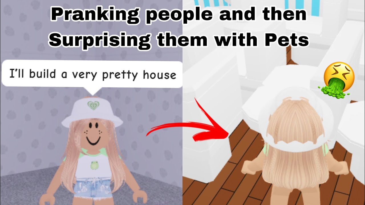 Pranking people in Adopt me and then Surprising them with Pets *funny ...