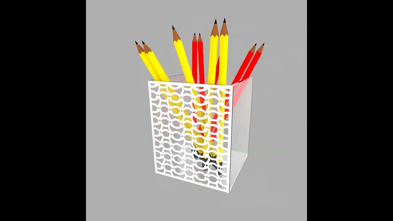 DESK PEN HOLDER STAND STATIONERY ORGANIZER STORAGE DESKTOP CLEAR ...