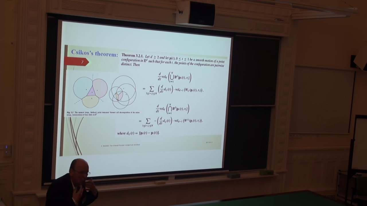 K. Bezdek: From dual bodies to the Kneser-Poulsen conjecture - YouTube