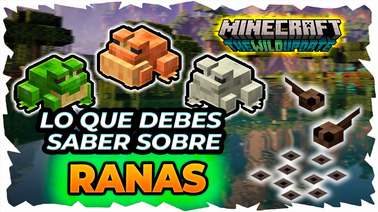 LAS RANAS DONDE ENCONTRARLAS Y COMO DOMESTICARLAS | Minecraft 1.19 ...