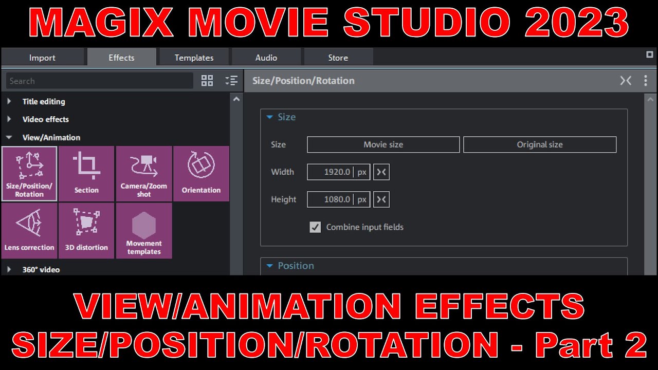 Tutorial 044 View Animation Rotation And Anchor Point In Magix Movie Studio 2023 Part 2 Tutorial 044 View Animation Rotation And Anchor Point In Magix Movie Studio 2023 Part 2