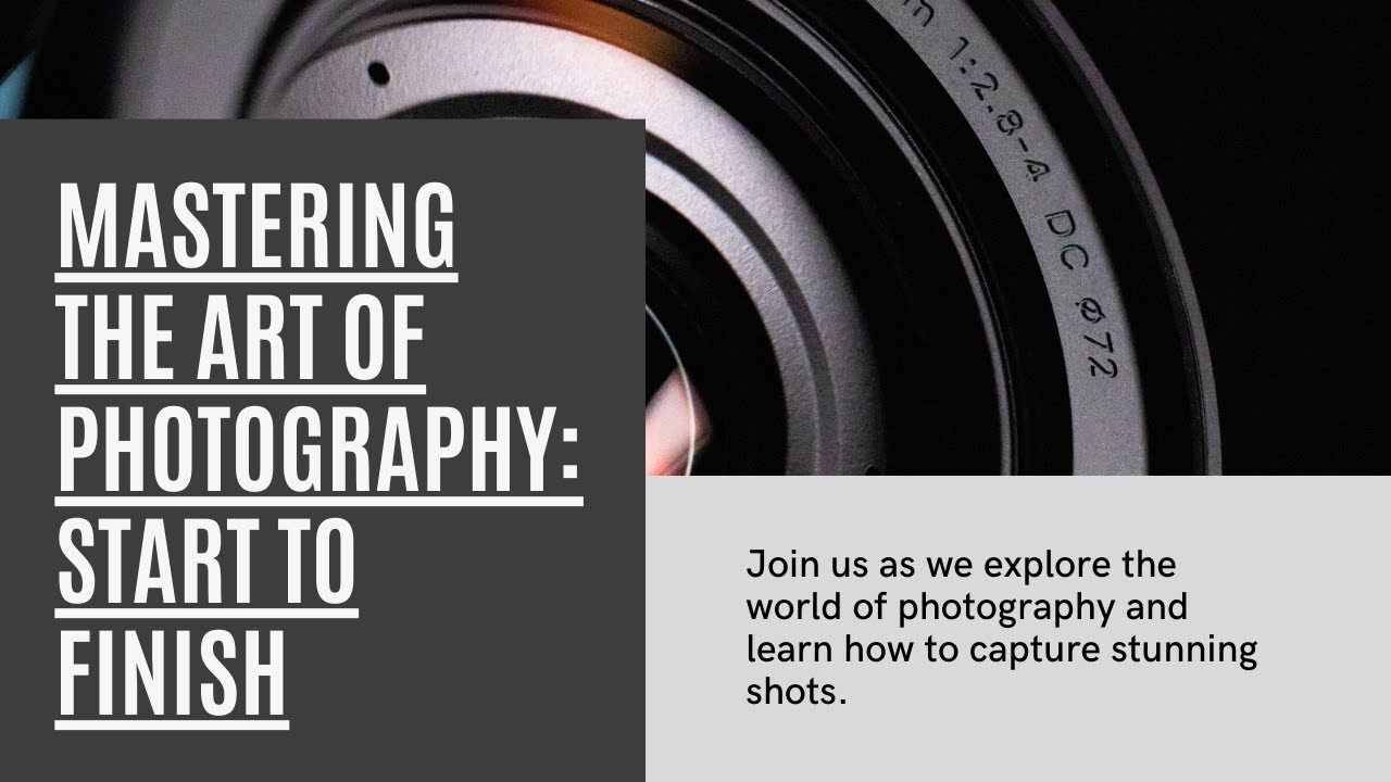 Master Photography with Expert Tutoring: Elevate Your Skills Today ...