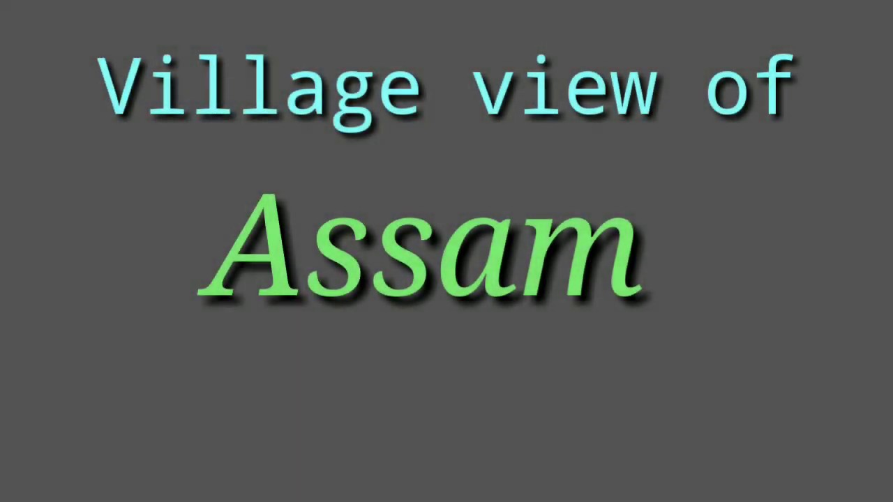 Village view of Assam - YouTube