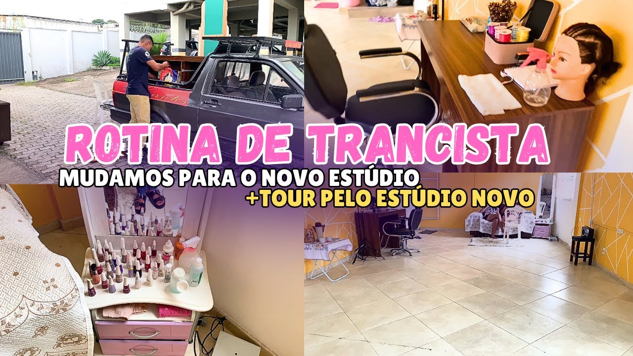 VLOG| Rotina de trancista mudando para o novo estúdio+ tour pelo ...