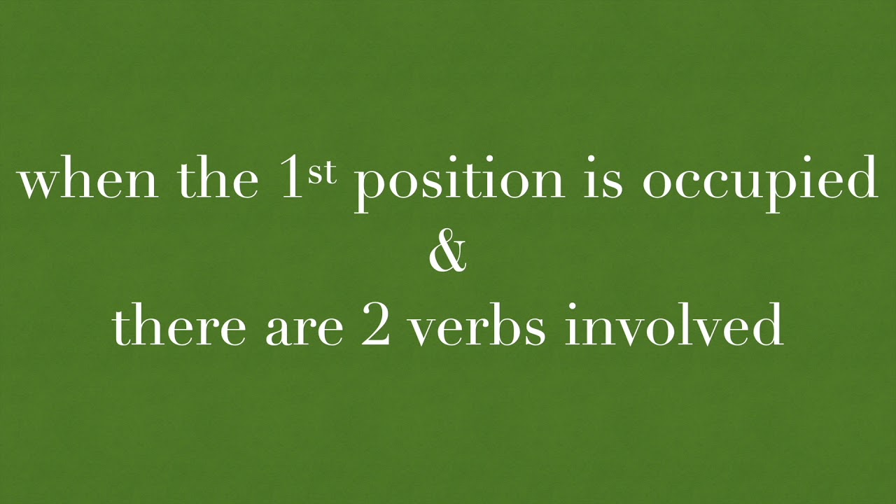 Germanic Languages Word Order (V2, 2nd Verb Final, Questions) - YouTube
