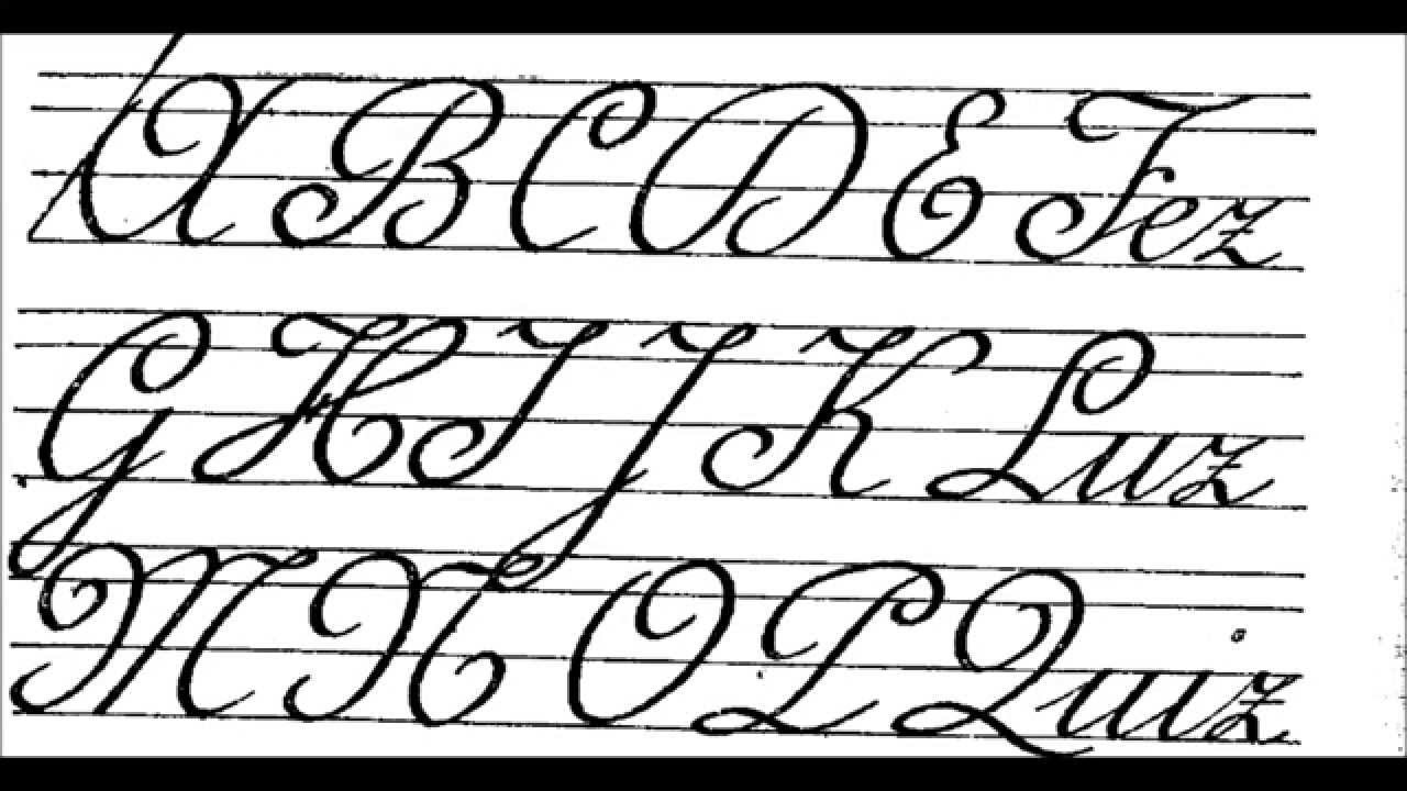 Caligrafia Francesa Super Caligrafia - YouTube