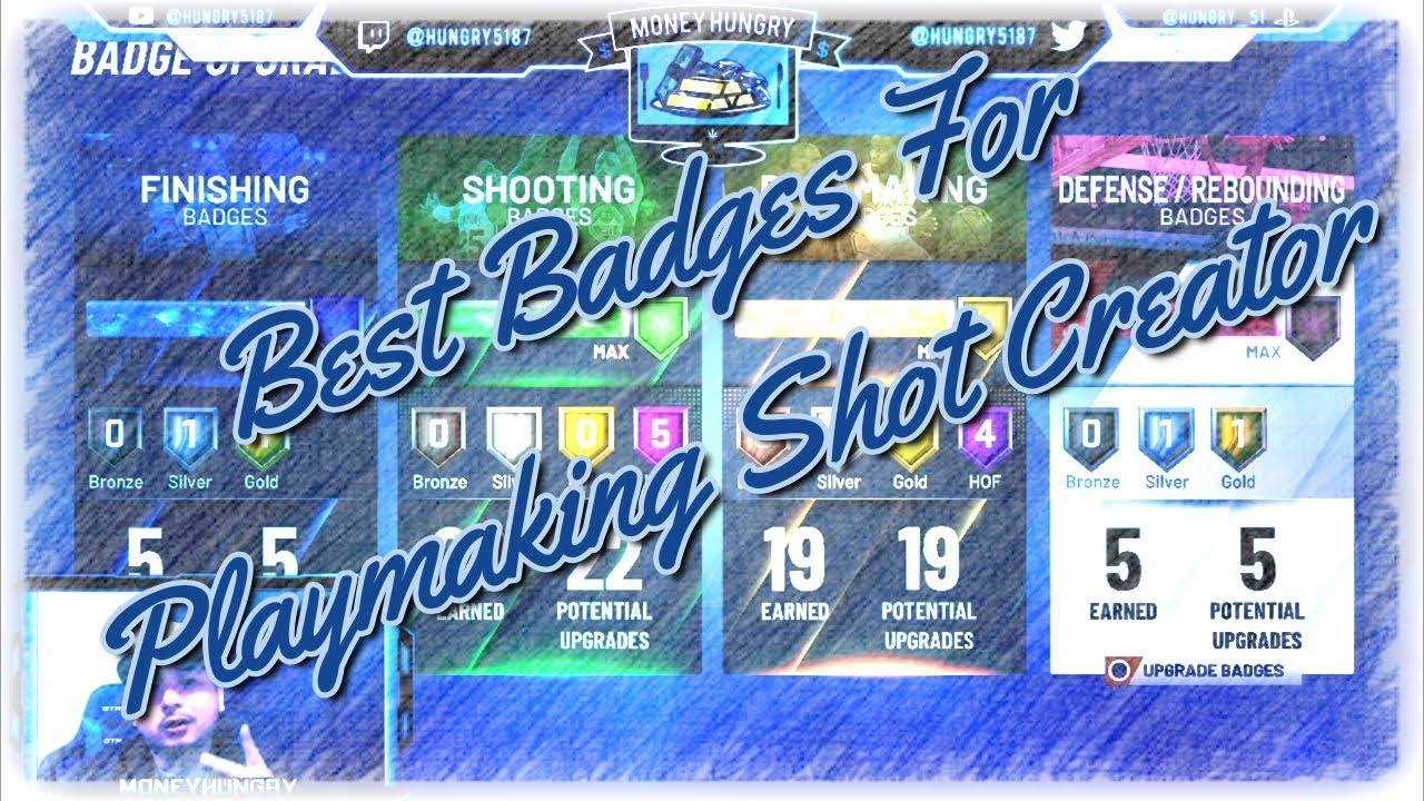 Best Badges For PlayMaking Shot Creator In NBA 2K20 - YouTube