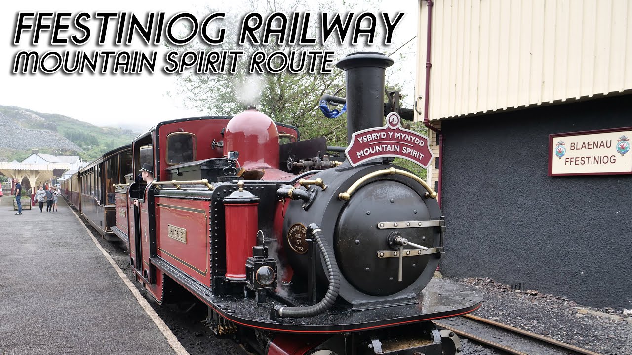 Ffestiniog Railway - Mountain Spirit Route - Driver's Eye View - YouTube
