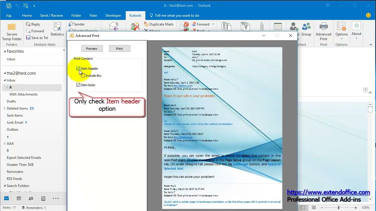 How To Only Print Message Header Of An Email In Outlook YouTube How To Only Print Message Header Of An Email In Outlook YouTube