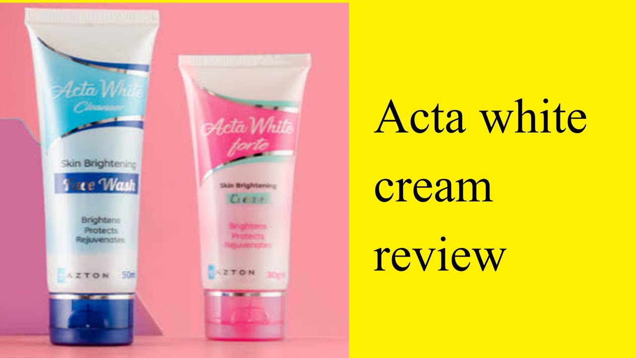 Acta White face cream and face wash review - YouTube