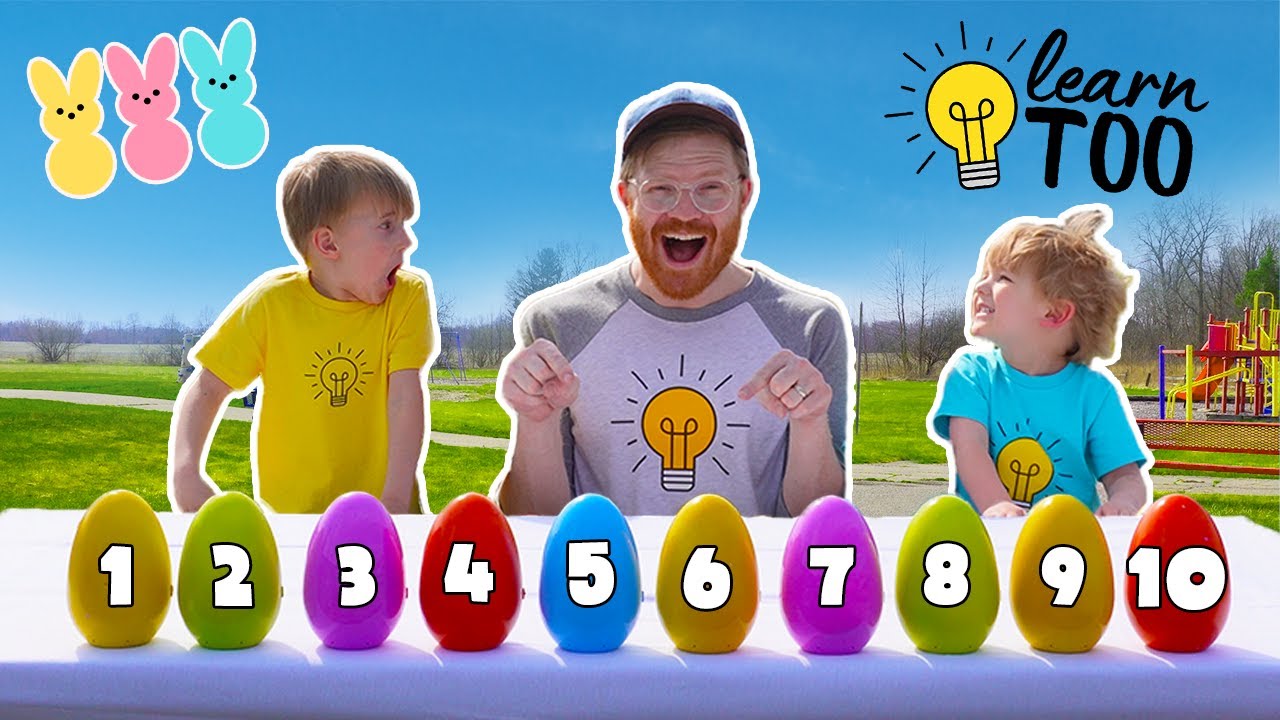 Counting and Coloring Easter Eggs! 🐰🐣🥚 Easter Egg Hunt for Kids - YouTube