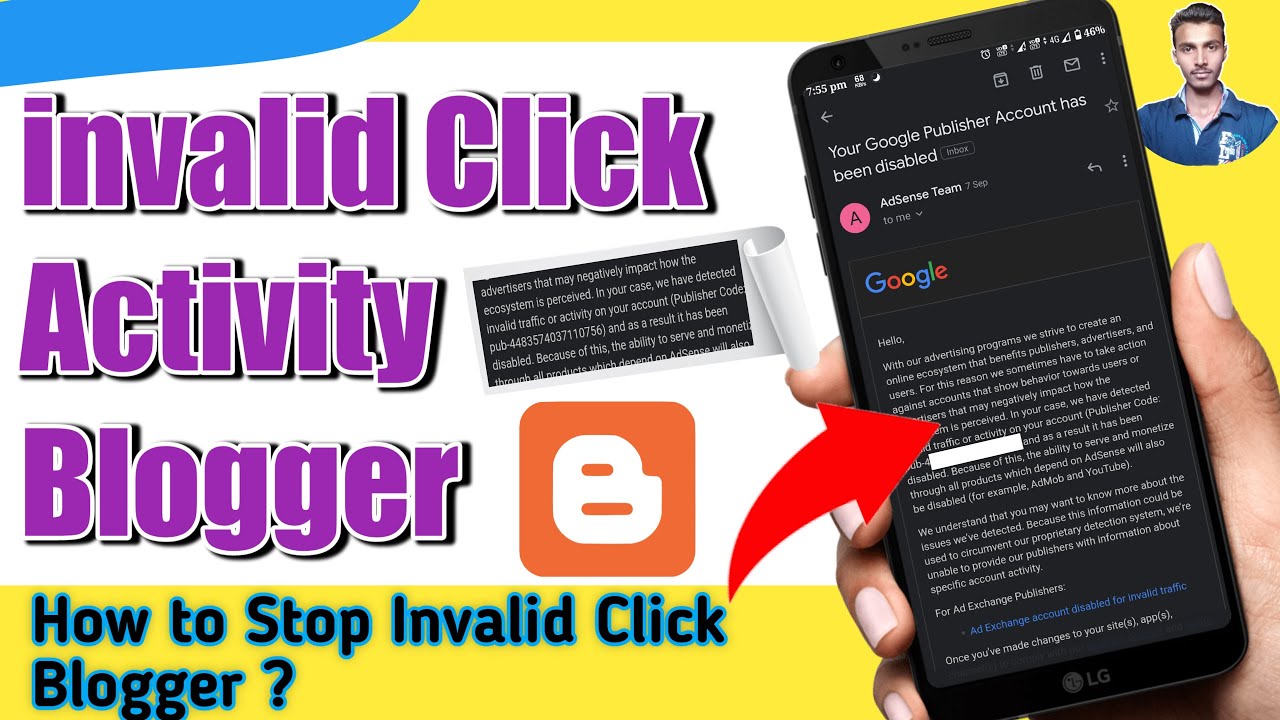 Invalid Click Activity | how to Protect Blogger Sites | Adsense Disable ...