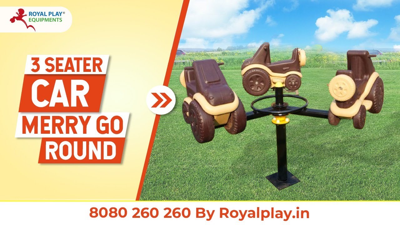 MGR24 | 3 Seater Car MGR | Kids Park Fun | Merry Go Round for Kids ...