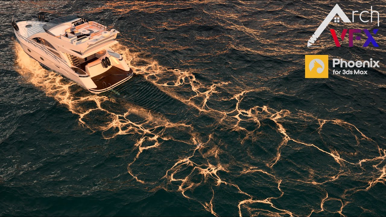Phoenix 5 and 3ds Max Simulation - Ocean Yacht - YouTube