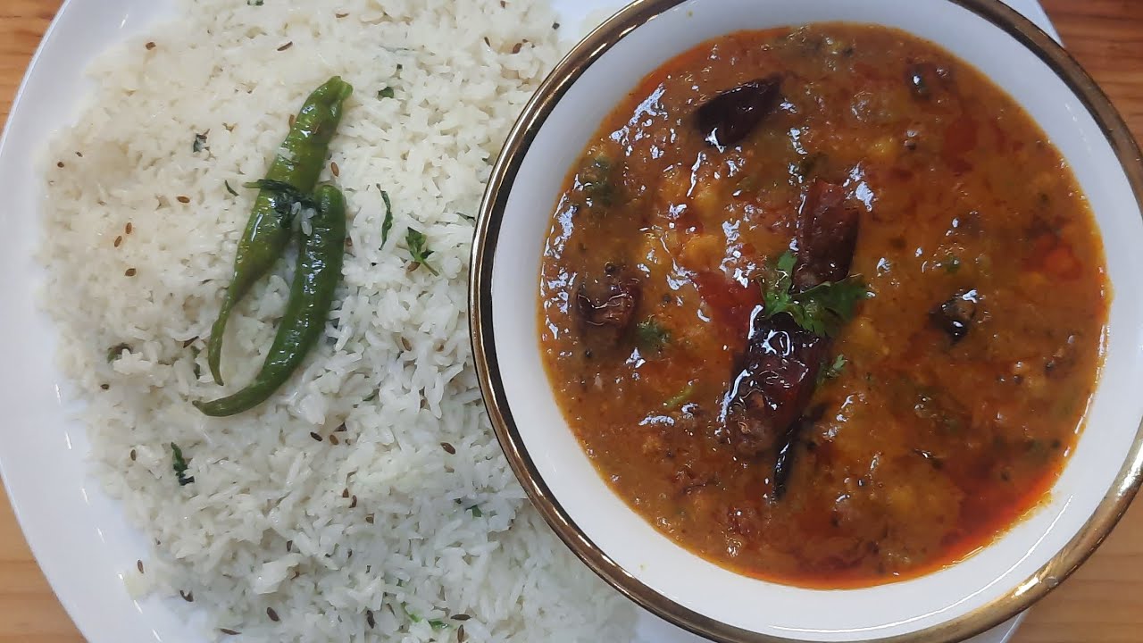 Dhaba Style Daal Chawal Recipe || दाल तड़का और जीरा चावल | Daal Tadka ...