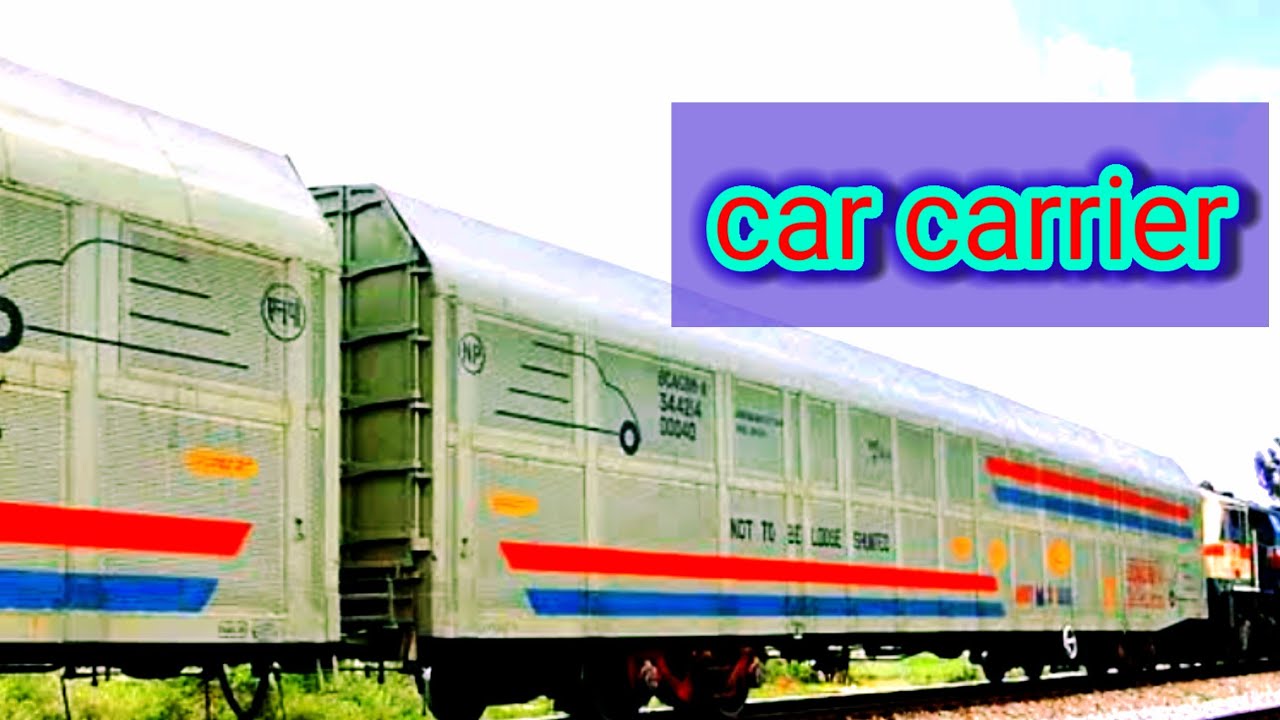 car carrier train skipping the platform || cars and automobile parts ...
