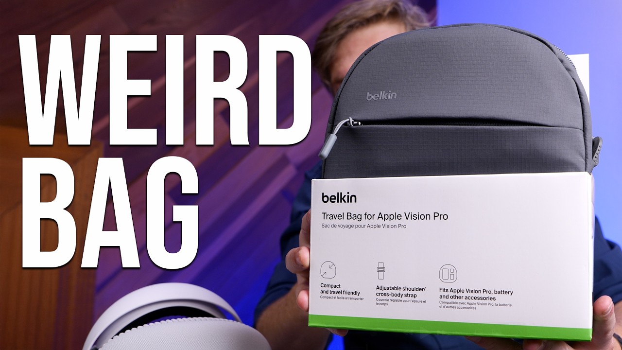 Belkin Vision Pro Bag First Impressions: Not Great - YouTube