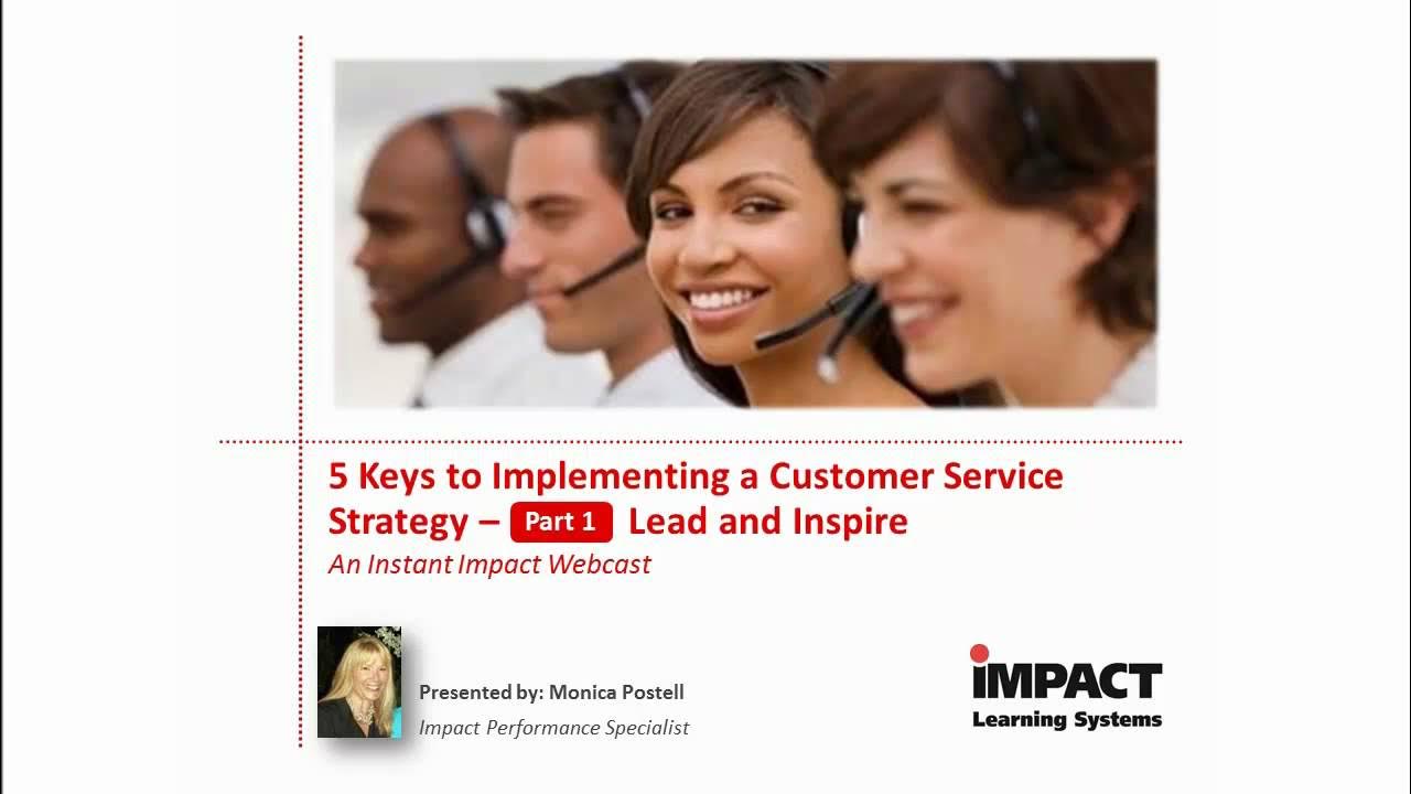 5 Keys to Implementing a Successful Customer Service Strategy 1/5 ...