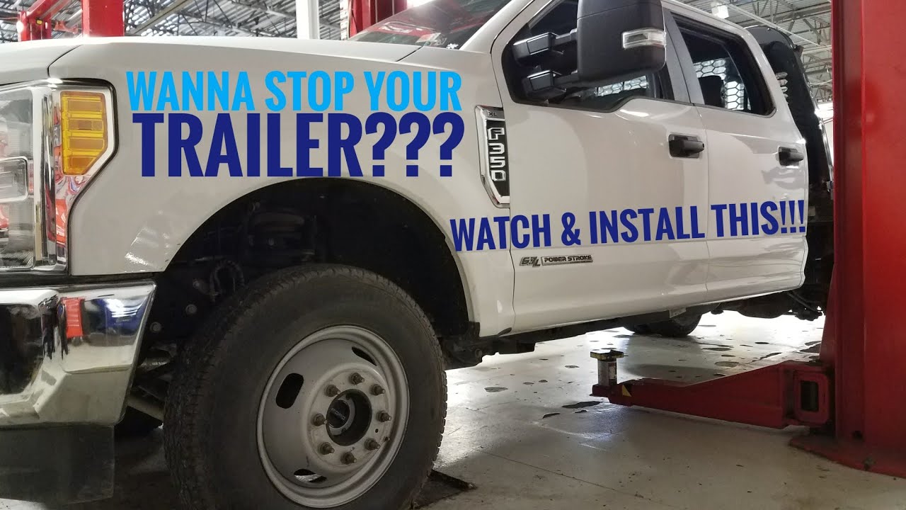 17 F350 Trailer Brake controller - YouTube