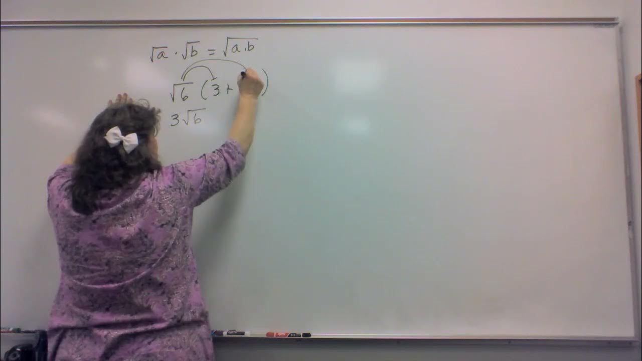 Simplify radical expressions, adding, subtracting and multiplying - YouTube