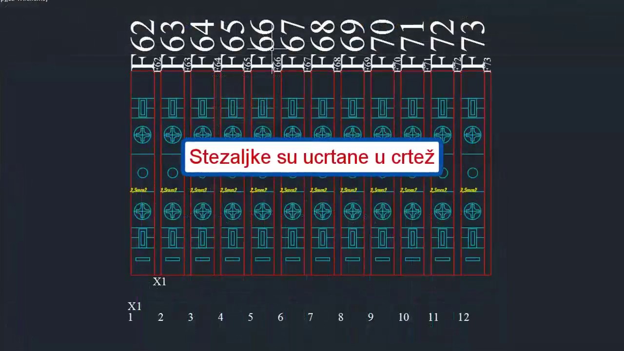 Schrack CAD - generiraj stezaljke - YouTube