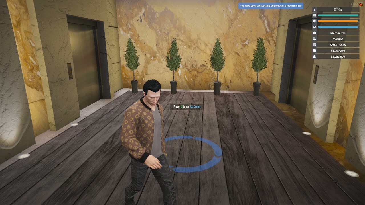 Fivem job center v3 - YouTube