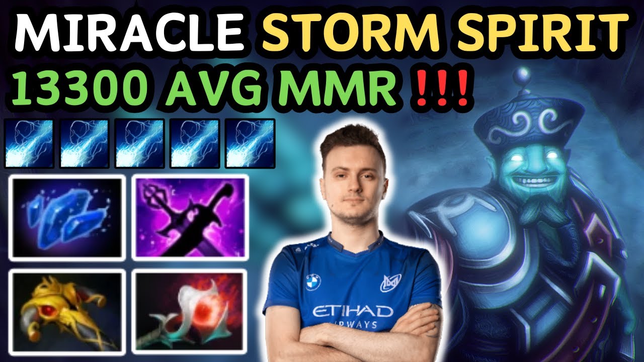 🔥 7.37d Miracle STORM SPIRIT Midlane Highlights 🔥 Storm Spirit By MGOD ...