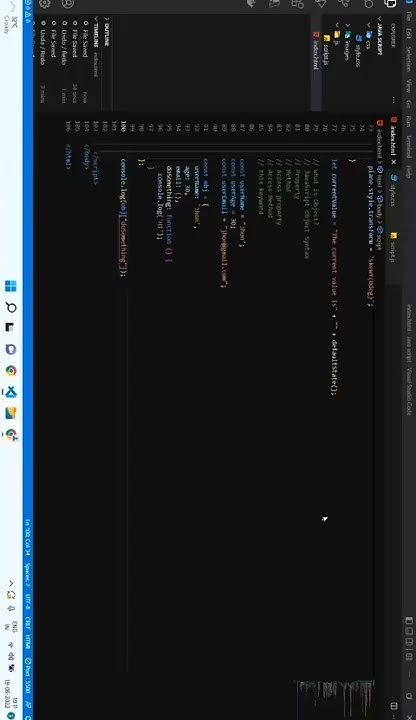 Javascript object tutorial tamil | javascript tutorial tamil #shorts - YouTube