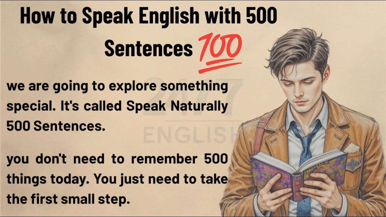 How to Speak English with 500 Sentences || Graded Reader || Improve ...