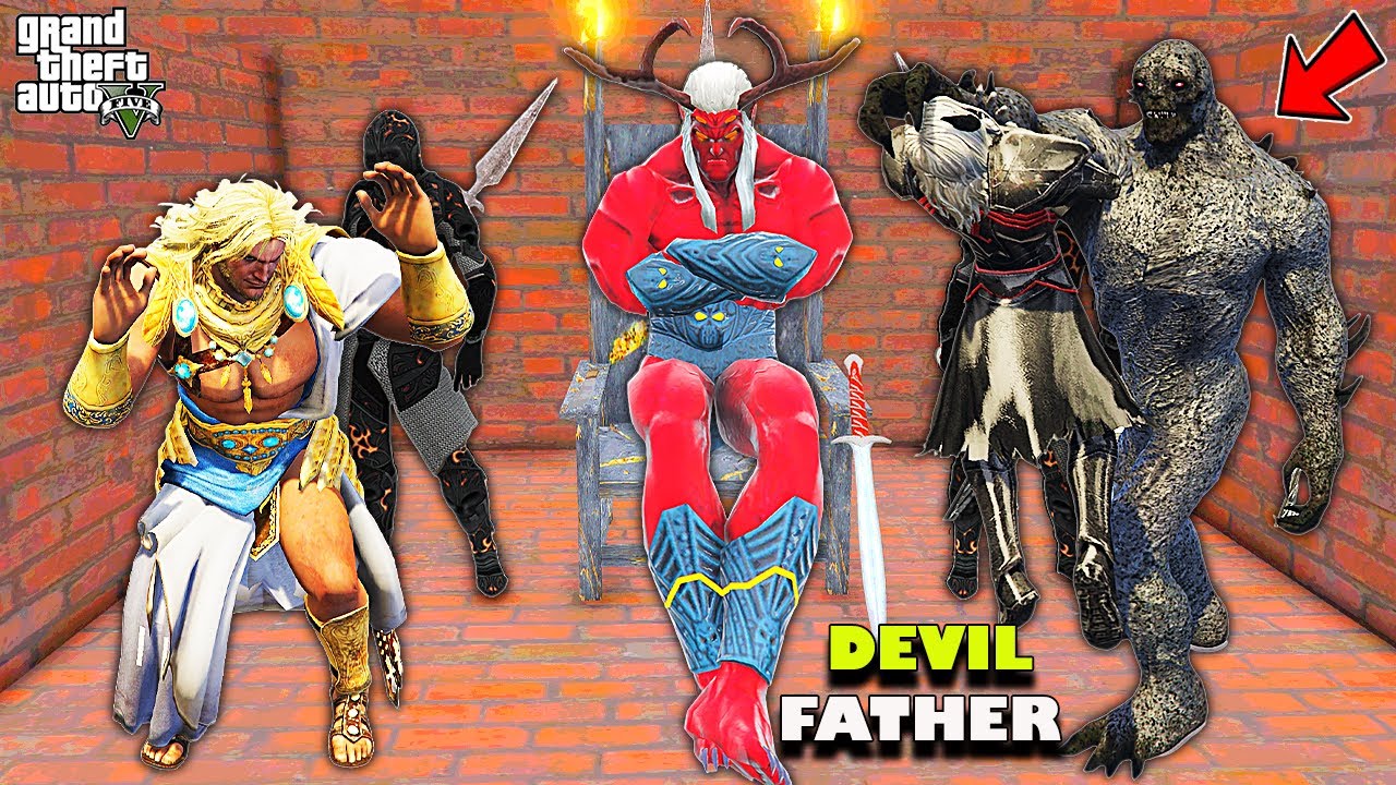 HELL FATHER Trapped HEAVEN ARMY with DEVIL FATHER In GTA 5 | SHINCHAN ...
