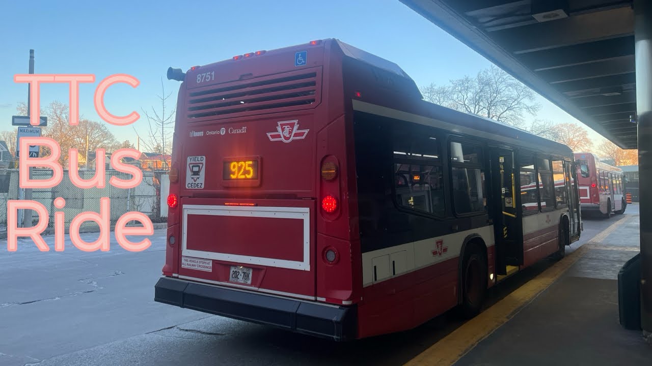 Toronto TTC 925 Don Mills Express Bus Ride (READ DESCRIPTION) 3/21/2024 ...