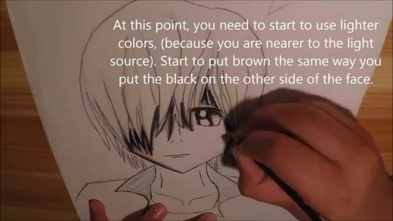 Tutorial ~ How to Color Manga Skin with Colored Pencils - YouTube