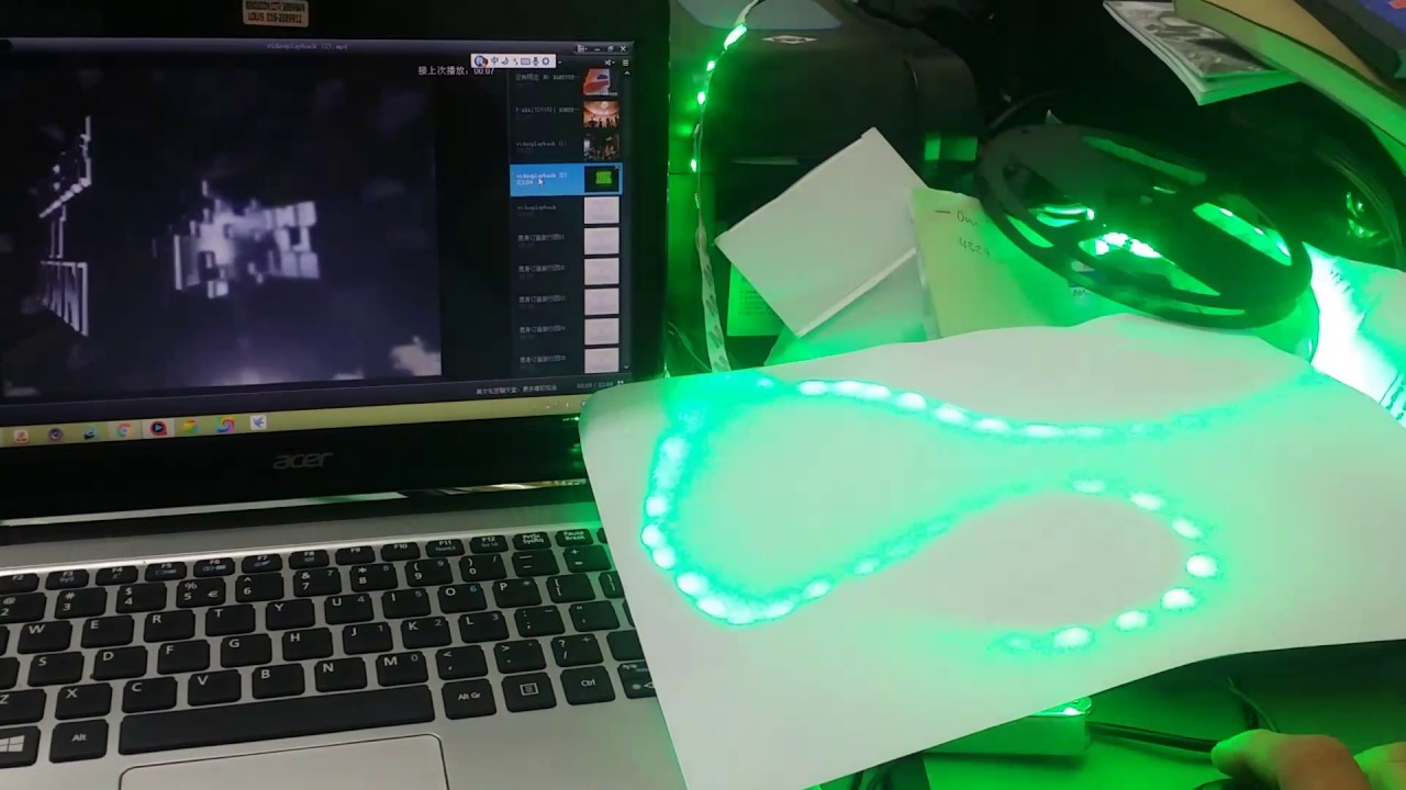 Led follow music v1 - YouTube