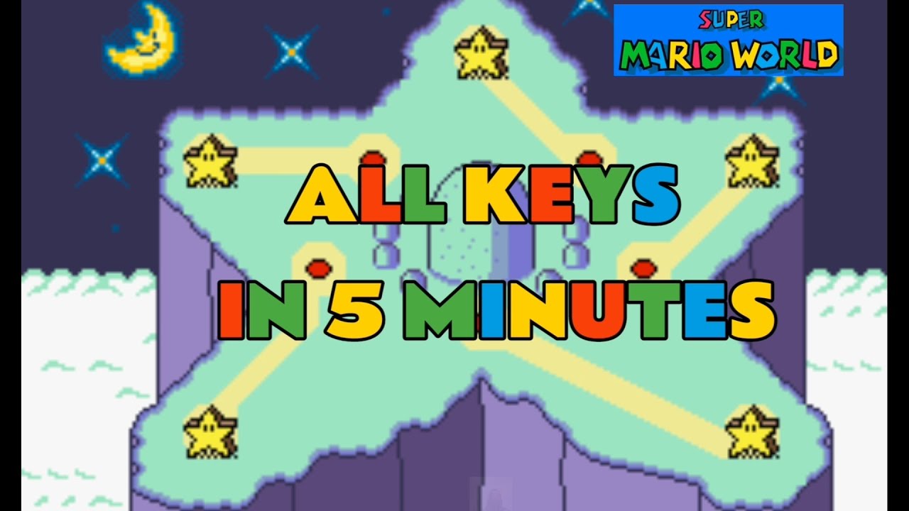 😸 MY FIRST GAME PLAY ️ Super Mario WORLD 🌟Secret keys in 5 min😎 SPEED ...