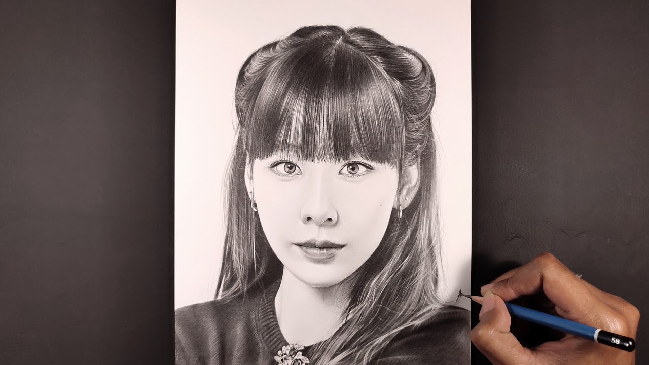 Drawing Taeyeon - YouTube