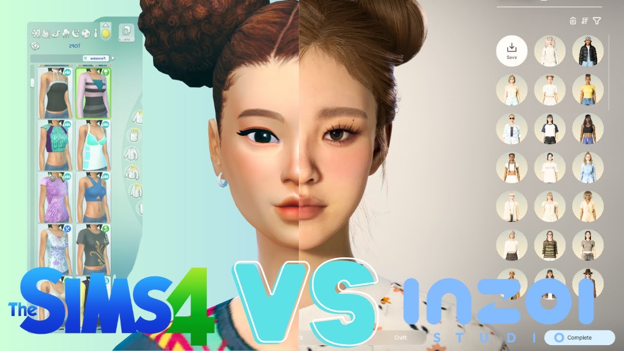 Sims 4 vs. InZoi – The Character Creation WAR! - YouTube