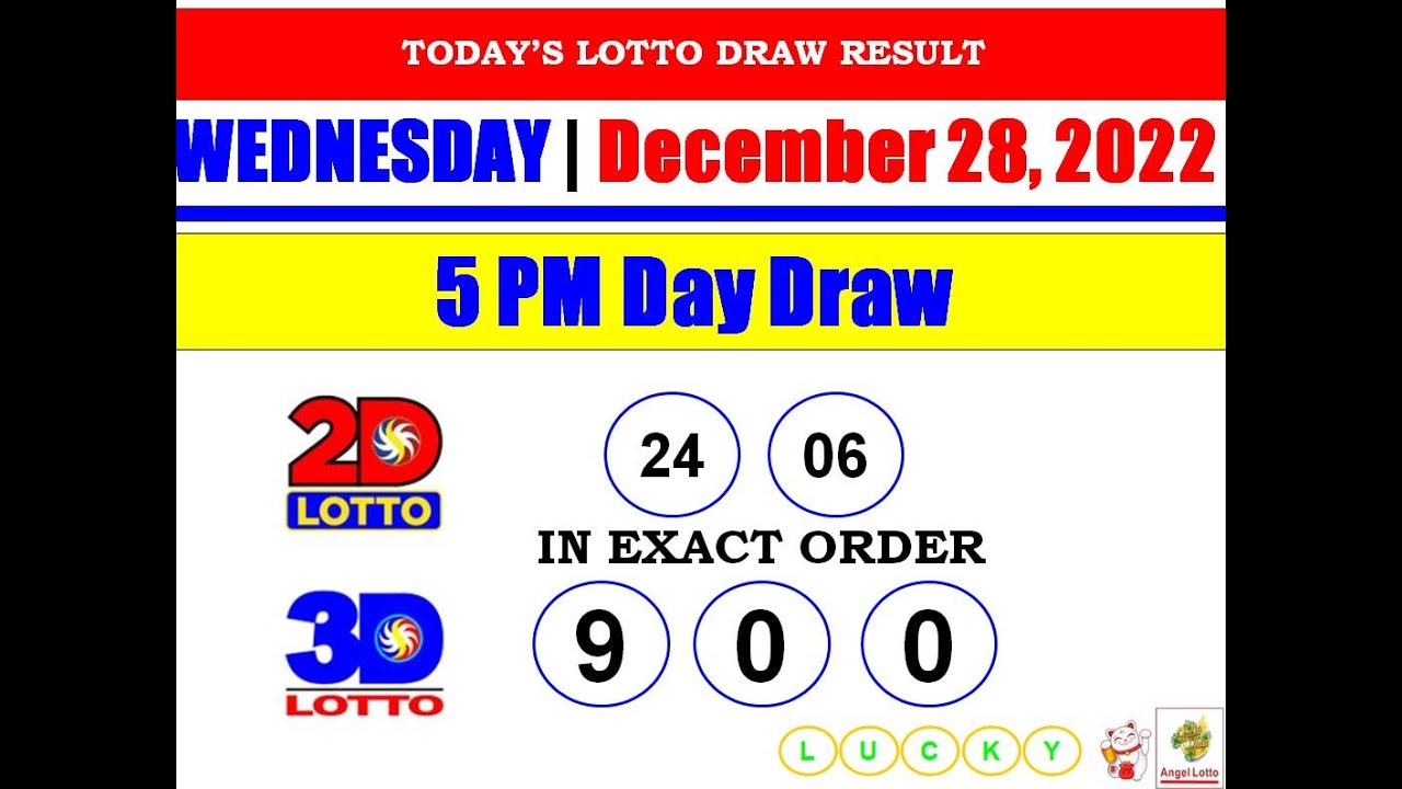 TODAY’S PCSO LOTTO RESULTS: 5 PM SWERTRES 3D EZ2 2D DRAW! – WEDNESDAY ...