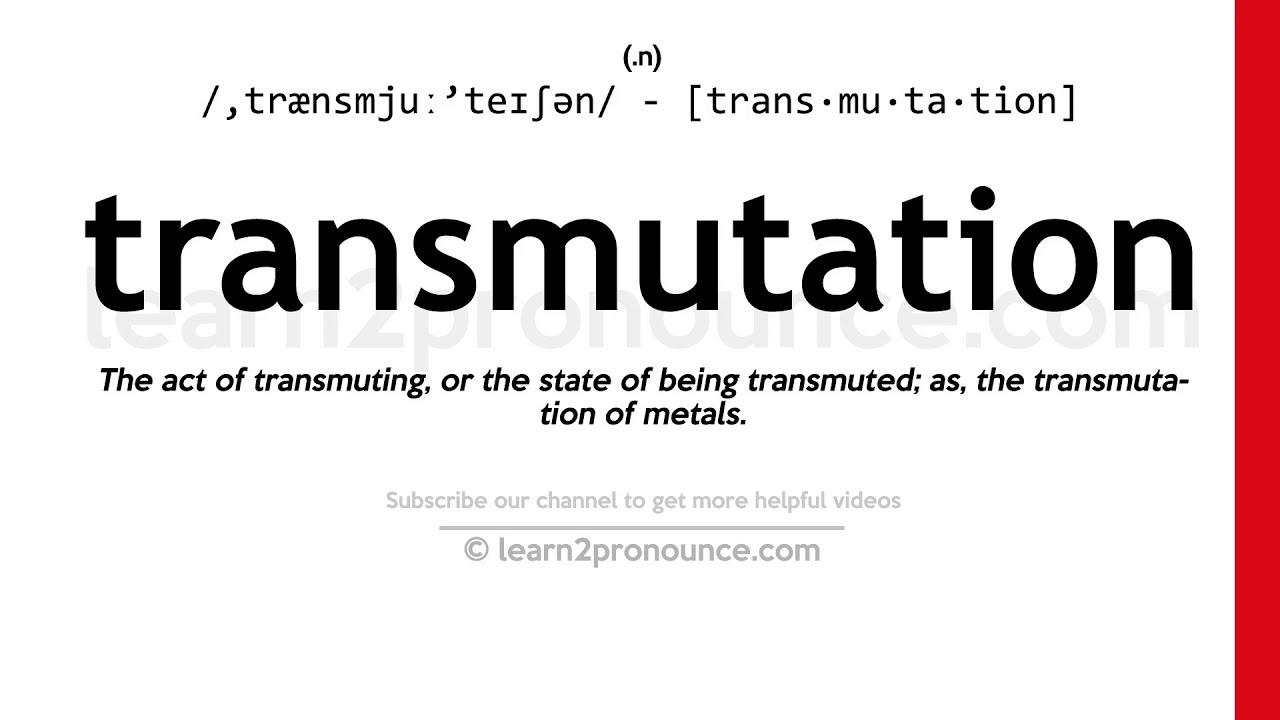 Transmute Definition