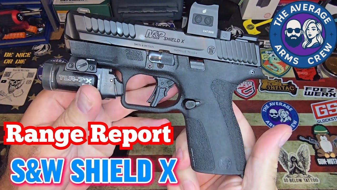 S&W Shield X Range Report 350rds Cyelee Cat Edg - YouTube
