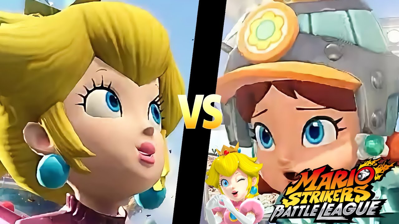 Mario Strikers Battle League Team Peach vs Team Daisy in Planetoid ...