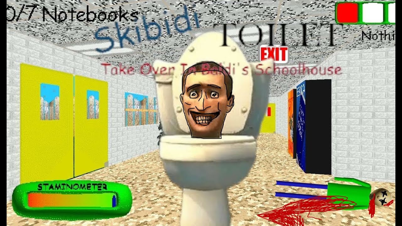 Skibidi Toilet Takes Over Baldi's Schoolhouse - Baldi's Basics Mod ...