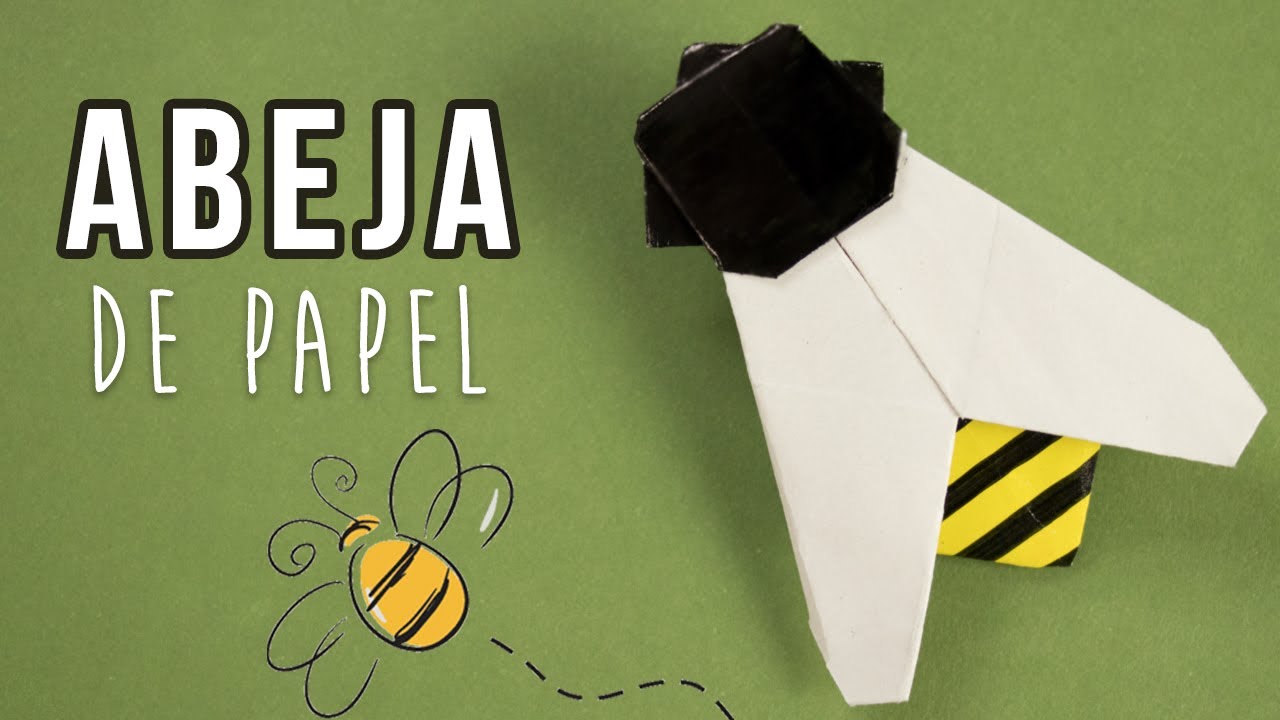 Cómo hacer una ABEJA de papel | Papiroflexia | Origami | Primavera ...