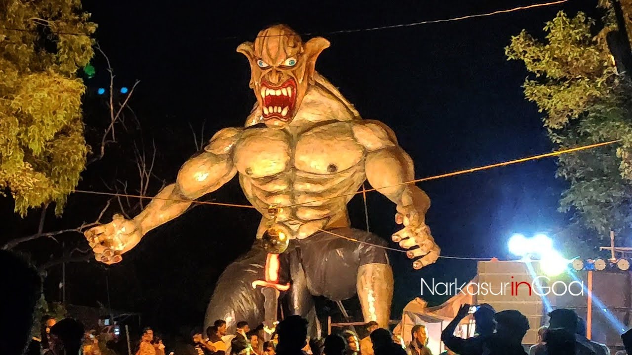 Narkasur in Goa 2019 (part 1) | Diwali Celebration in Goa | Goa City ...